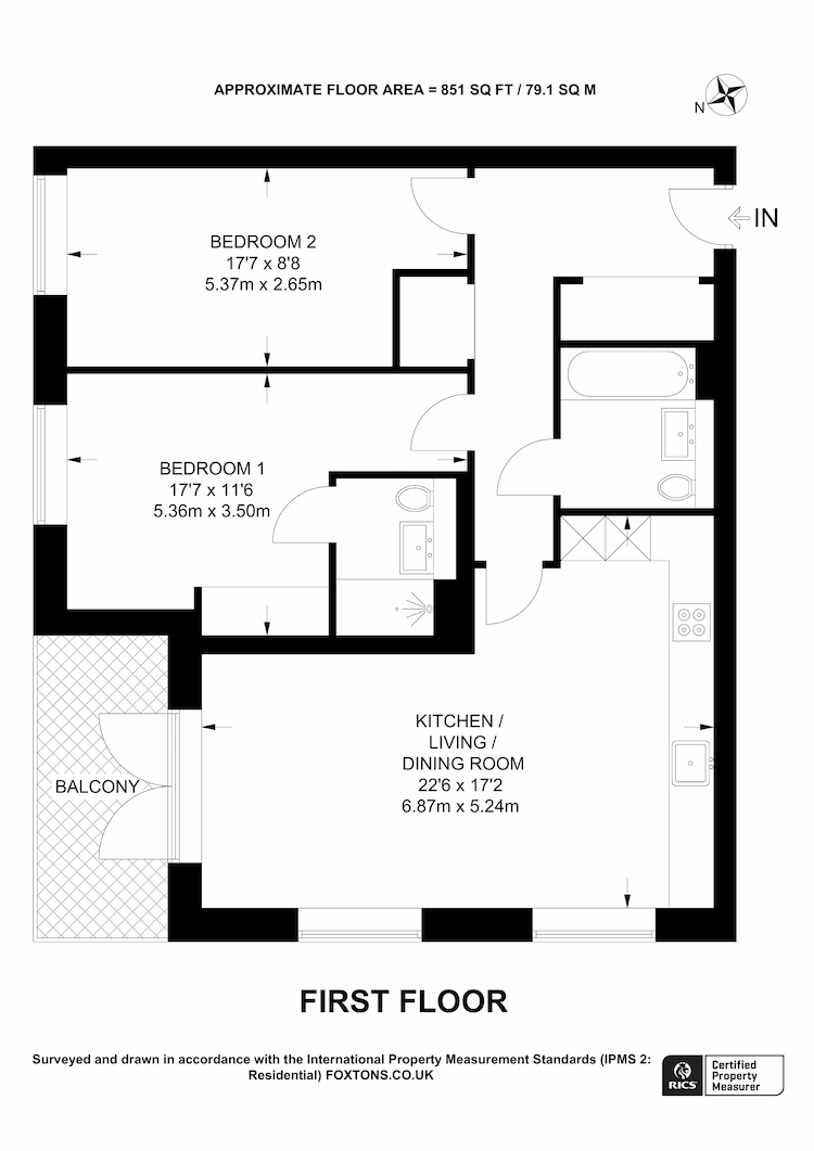 London square wandsworth common, Wandsworth, SW17. New Homes Foxtons